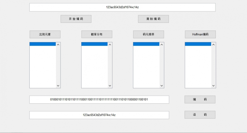 Matlab 设计huffman 霍夫曼编码译码界面设计源程序 全国大学生数学建模竞赛cumcm 数学建模社区 数学中国
